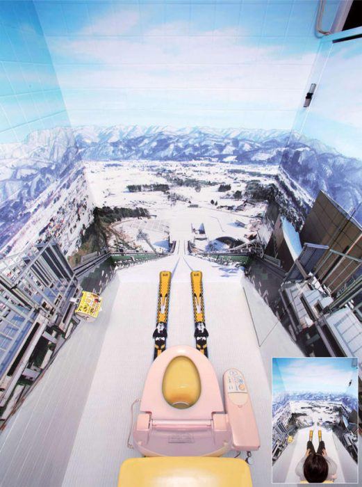 Ski jump toilet - Brilliant News
